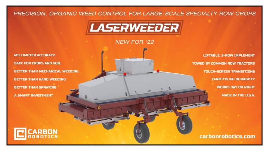 Carbon Robotics Unveils New LaserWeeder with 30 Lasers to Autonomously ...